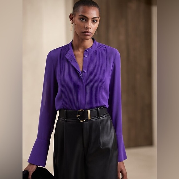 Banana Republic Factory | Tops | Banana Republic Factory Tuxedo Shirt ...